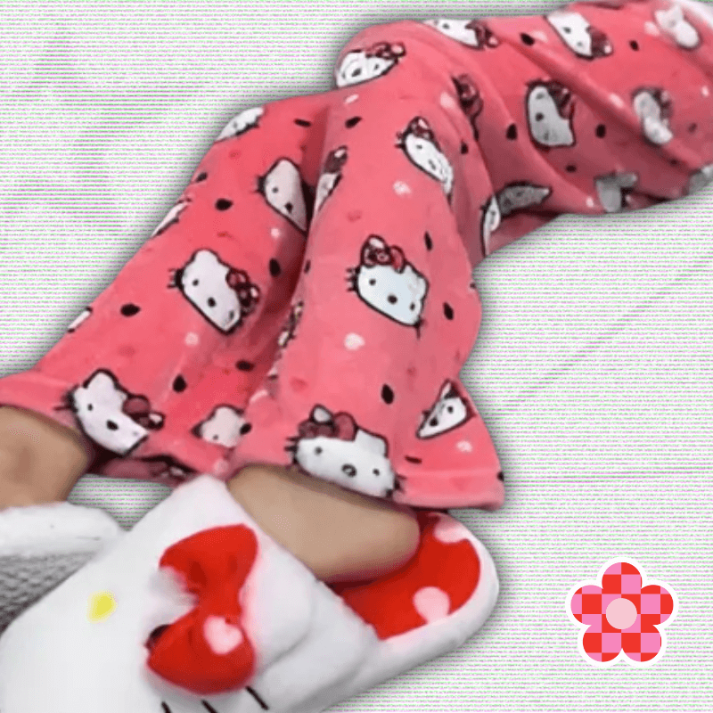 Hello Kitty Pajama Pants Y2K | Y2K Cyber - Y2K Style