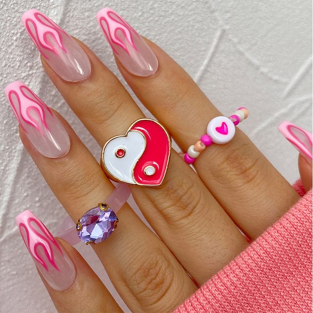 Y2K Pink Heart Ring | Y2K Cyber - Y2K Style